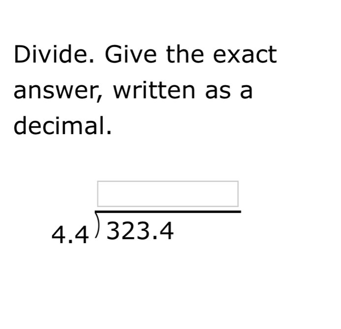 Solved: Divide. Give the exact answer, written as a decimal. 4.4sqrt ...