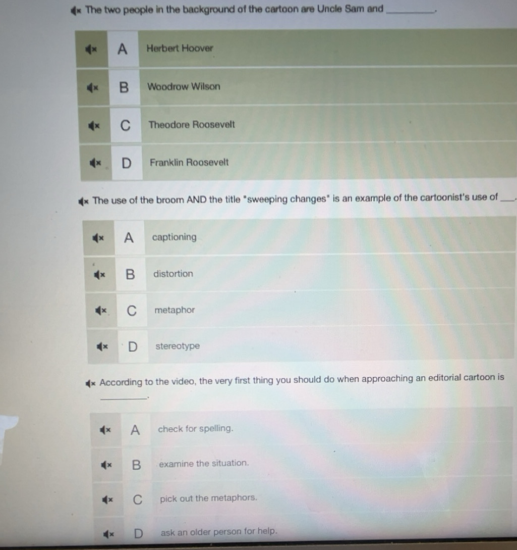 Solved: The two people in the background of the cartoon are Uncle Sam ...