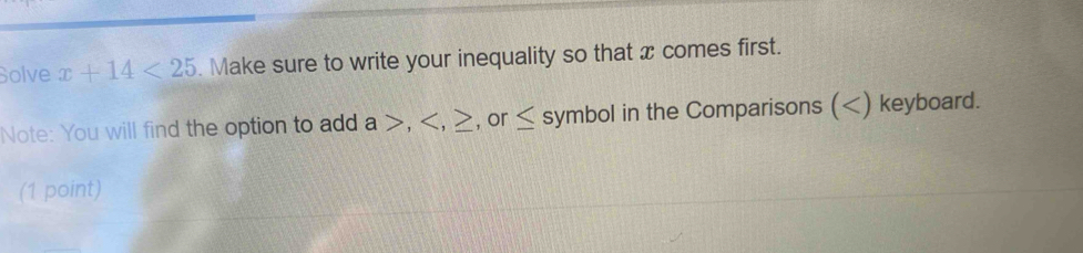 Solve x+14