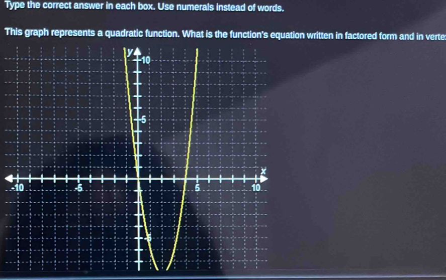 Solved: Type the correct answer in each box. Use numerals instead of ...
