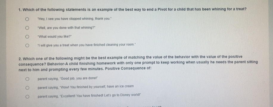 Solved: Which of the following statements is an example of the best way ...