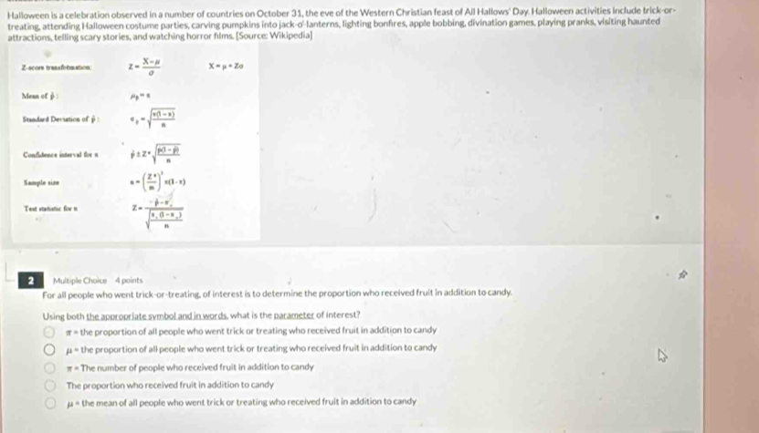 Solved: Halloween is a celebration observed in a number of countries on ...