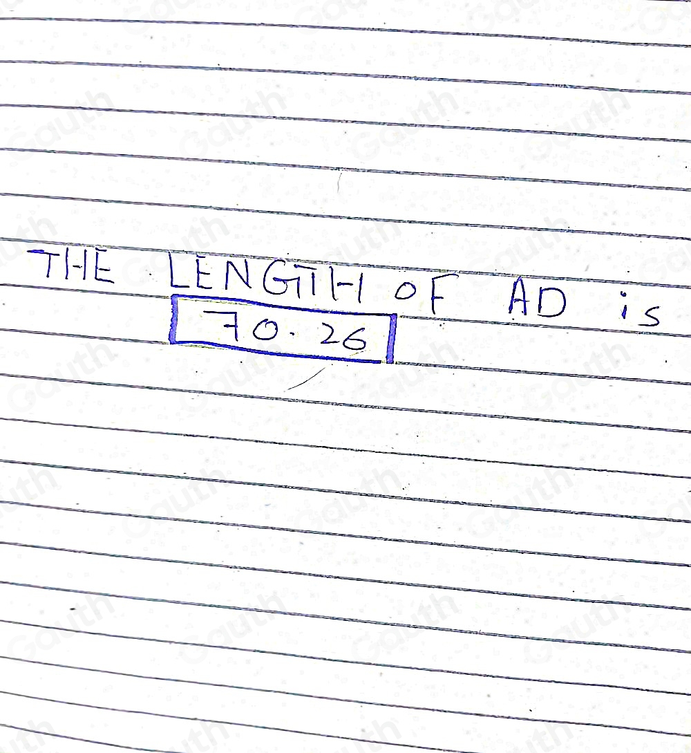 Solved: Calculate the length of edge AD in the triangle-based pyramid below. Give your answer to ...