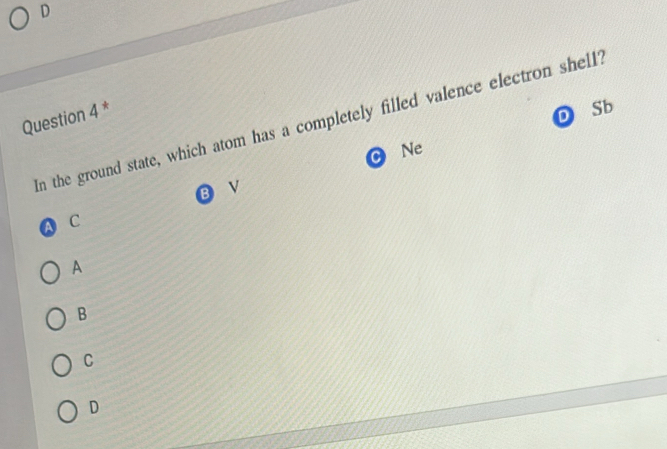 Solved: In the ground state, which atom has a completely filled valence ...