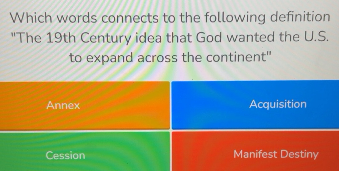 Solved: Which words connects to the following definition 'The 19th ...