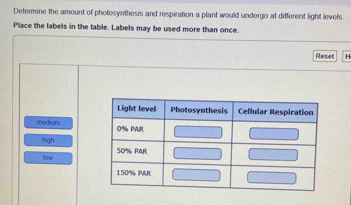 Solved: Determine the amount of photosynthesis and respiration a plant ...