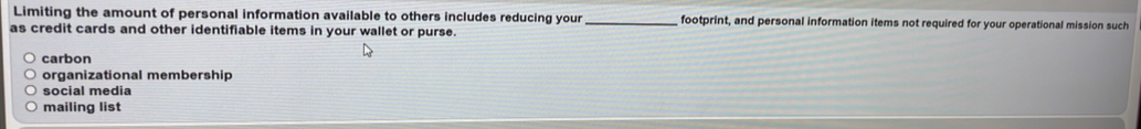 Solved: Limiting the amount of personal information available to others ...