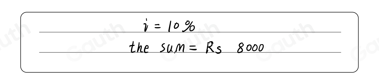 Solved: The simple interest of a certain sum of money for 2 years is Rs ...