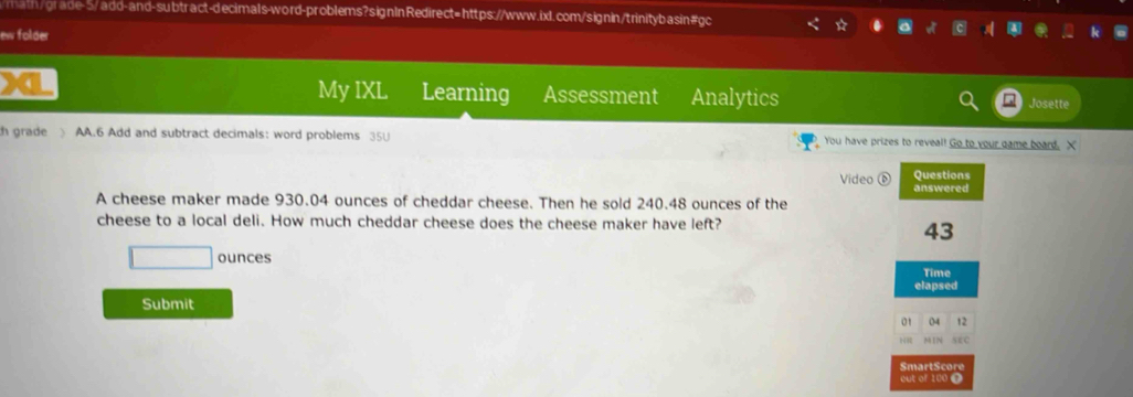 Solved: math/grade-5/add-and-subtract-decimals-word-problems ...