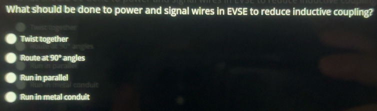 Solved: What should be done to power and signal wires in EVSE to reduce ...