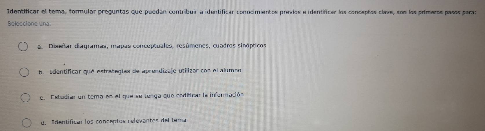 Resuelto:Identificar el tema, formular preguntas que puedan contribuir ...