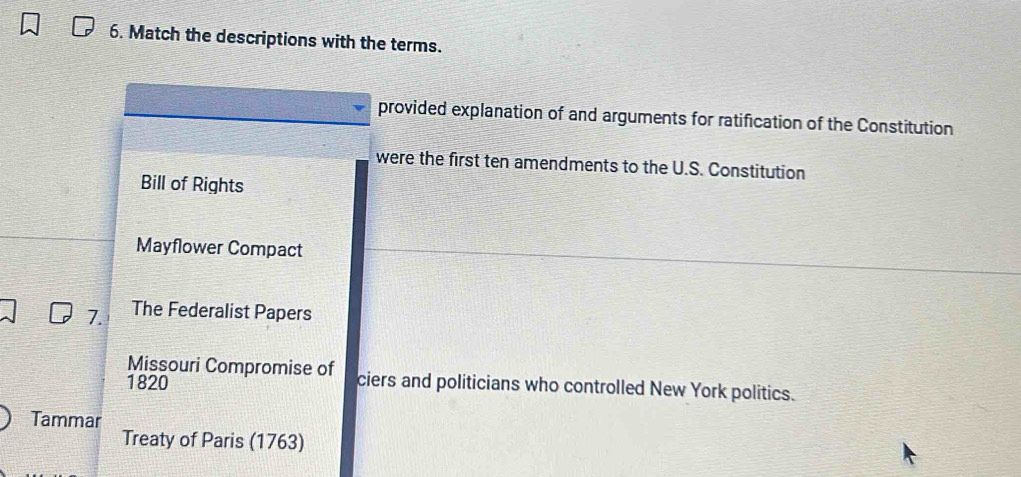 Solved: Match the descriptions with the terms. provided explanation of ...
