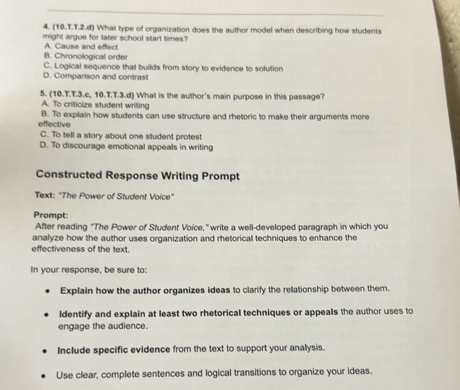Solved: (10.T.T.2.d) What type of organization does the author model ...
