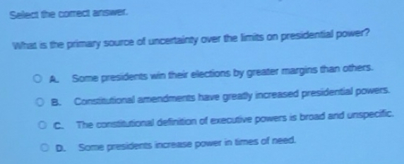 Solved: Select the correct answer. What is the primary source of ...