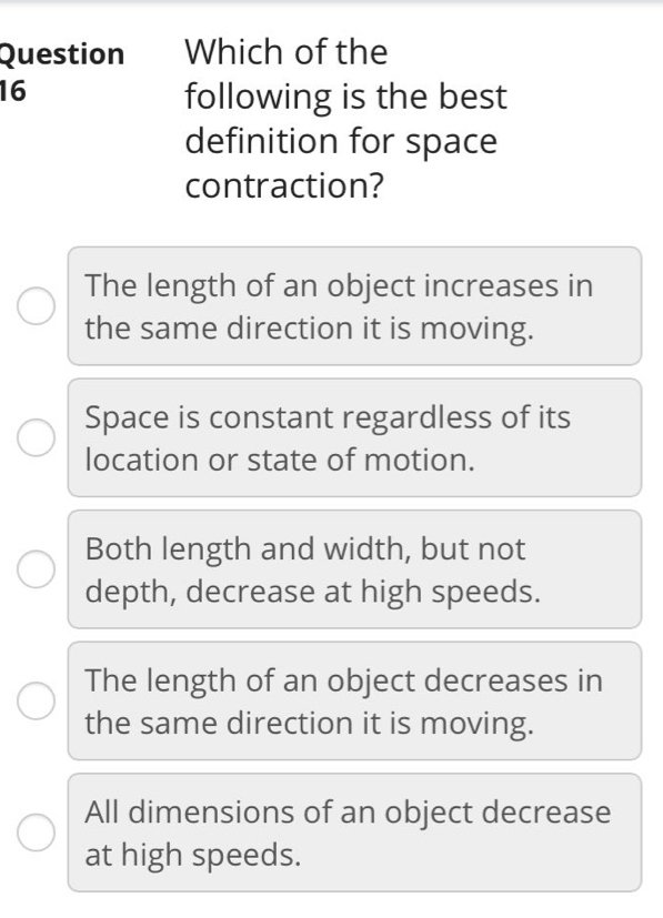 Solved: Question Which of the 16 following is the best definition for ...
