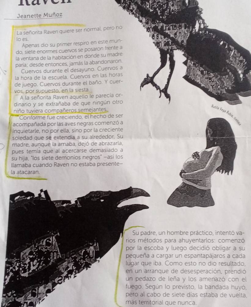 Resuelto:me Jeanette Muñoz La señorita Raven quiere ser normal, pero no ...