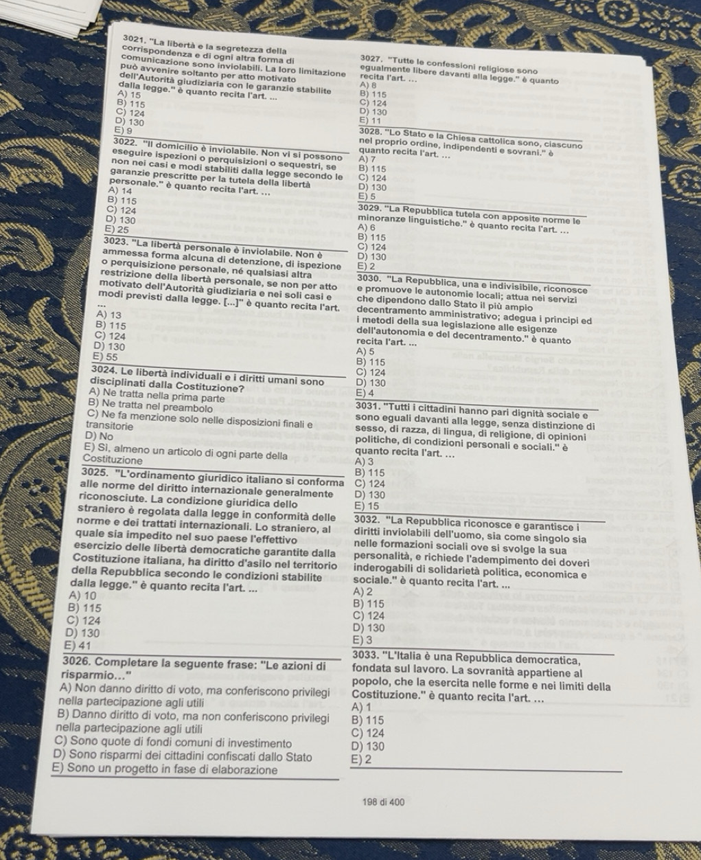 Risolto:''La libertà e la segretezza della 3027. "Tutte le confessioni ...
