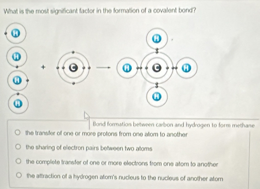 Solved: What is the most significant factor in the formation of a ...
