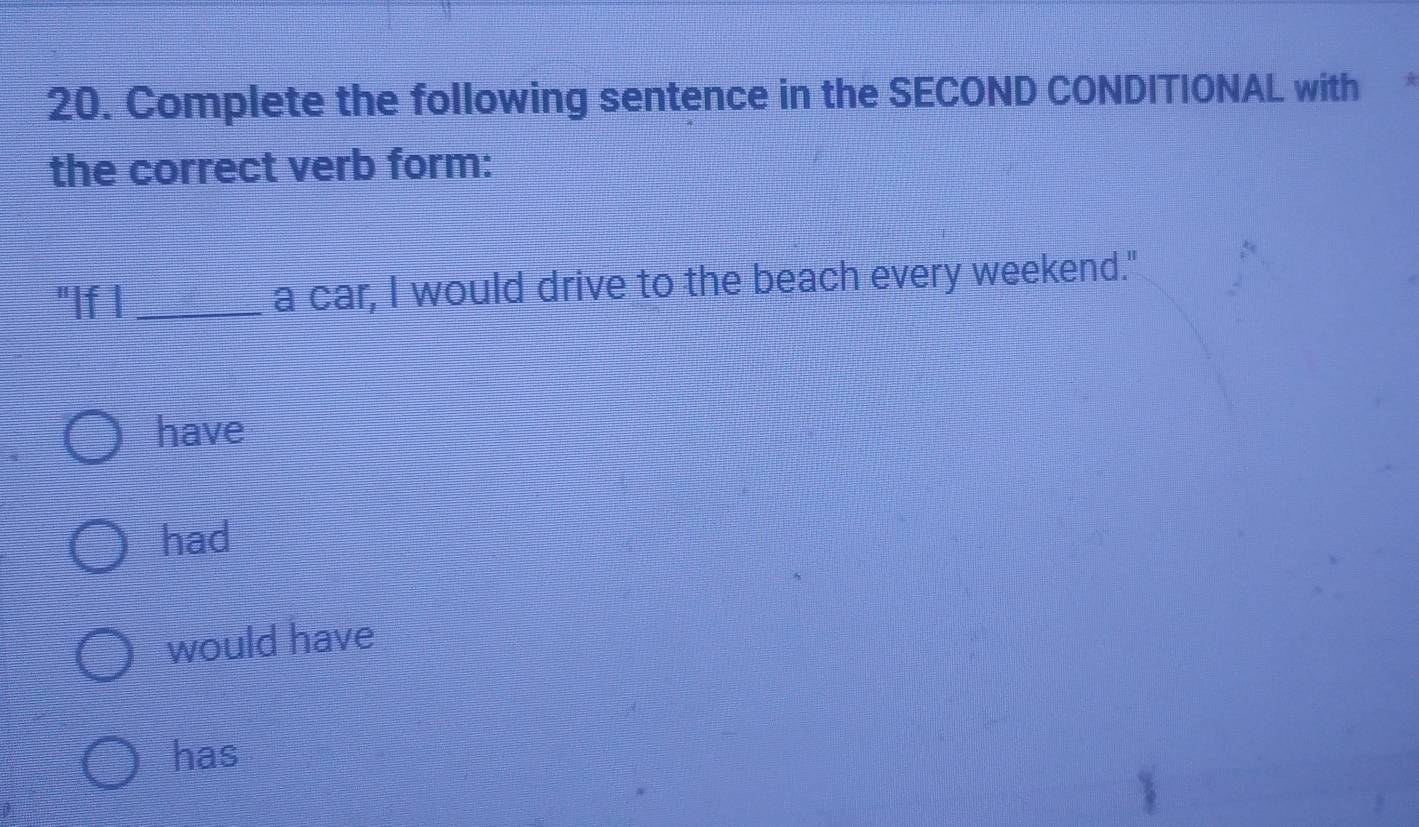 Resuelto:Complete the following sentence in the SECOND CONDITIONAL with ...