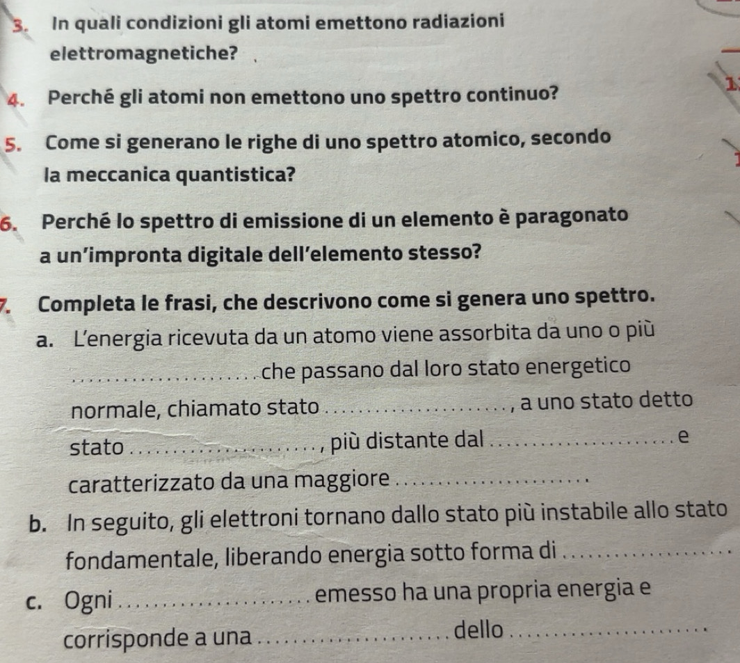 Risolto:In quali condizioni gli atomi emettono radiazioni ...