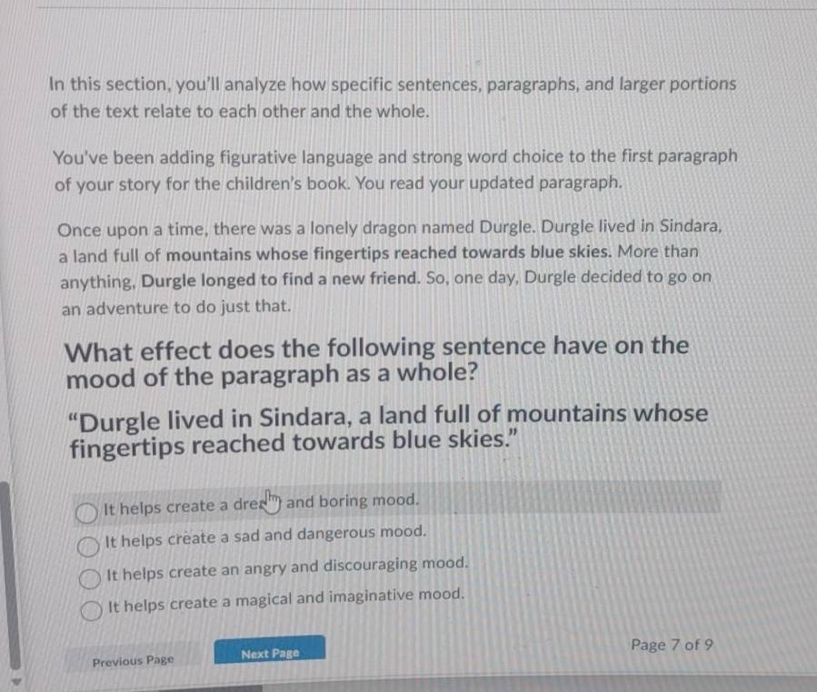 Solved: In this section, you’ll analyze how specific sentences ...
