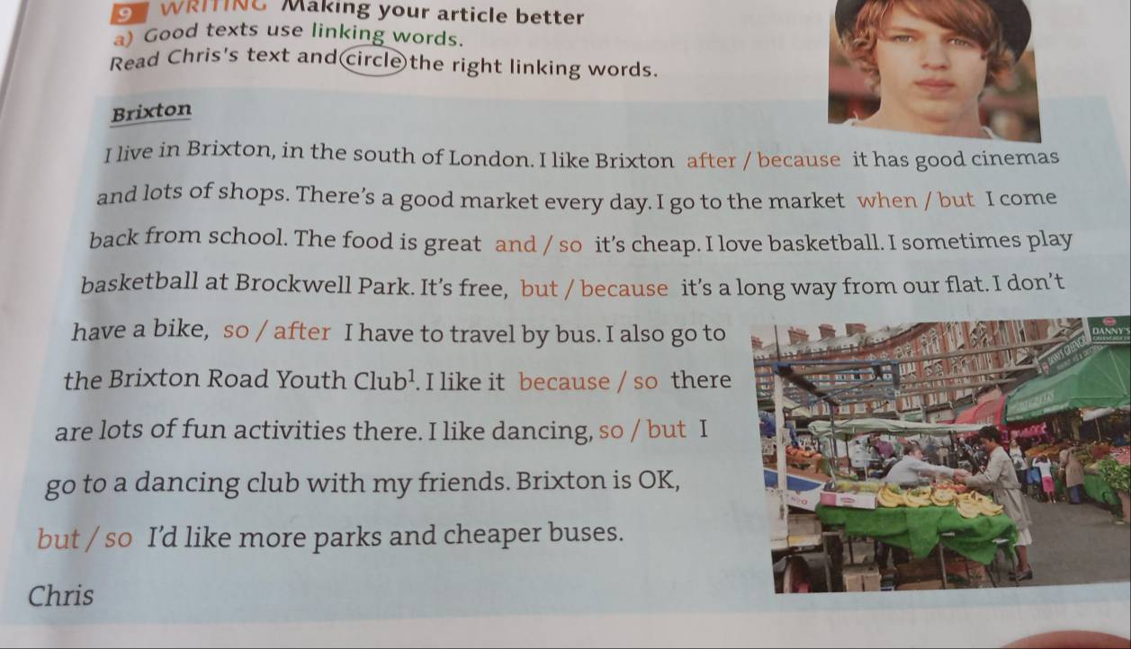 Gelöst:WRITING Making your article better a) Good texts use linking ...