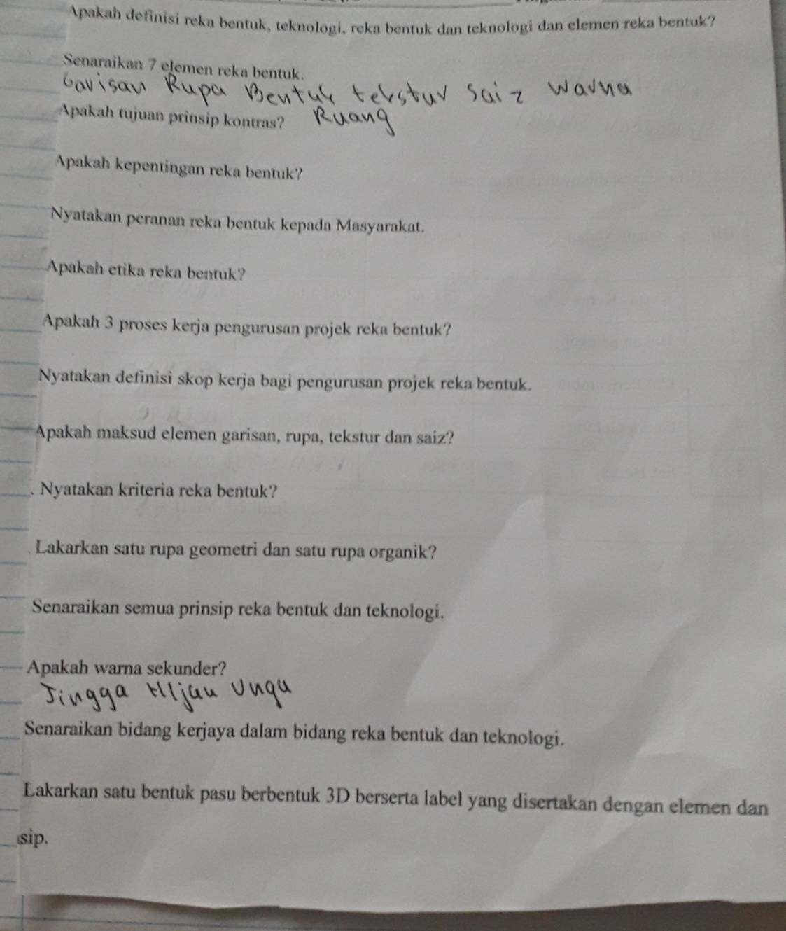 Selesai:Apakah definisi reka bentuk, teknologi, reka bentuk dan ...