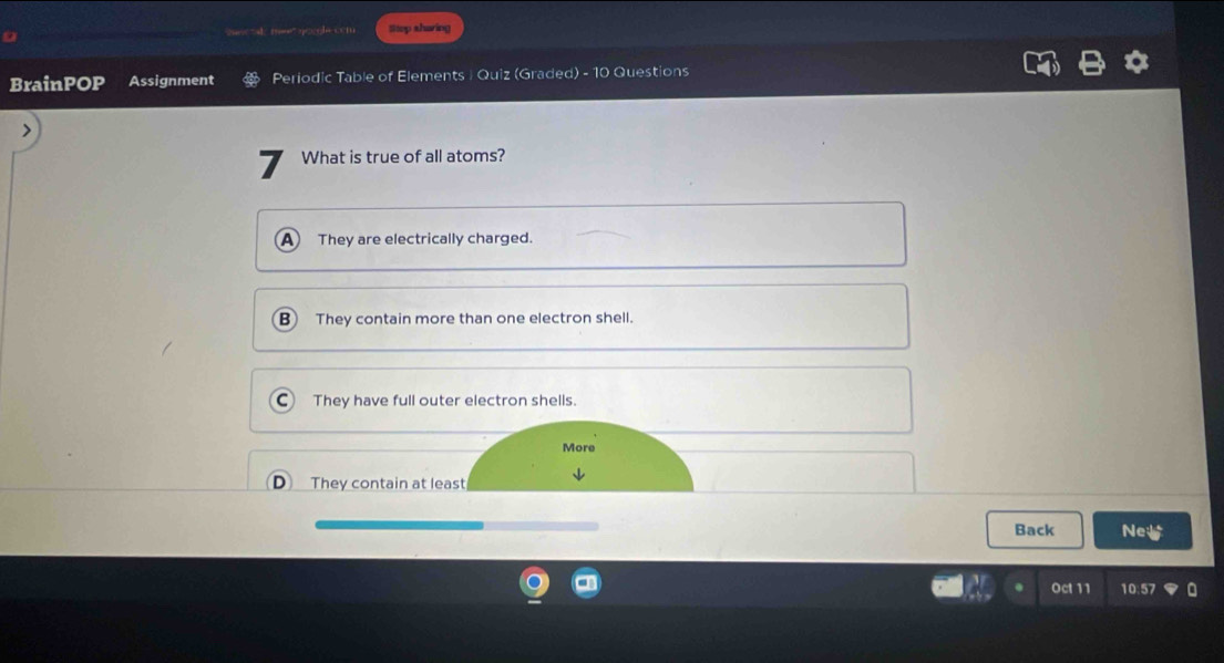 Solved: 2ud m=”q le ccm Step sharing BrainPOP Assignment Periodic Table ...