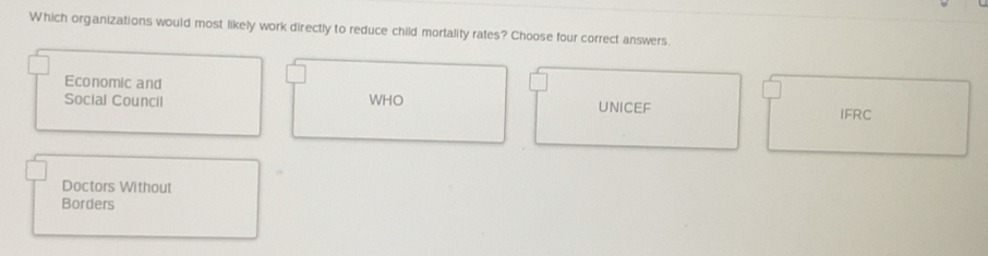 Solved: Which organizations would most likely work directly to reduce ...