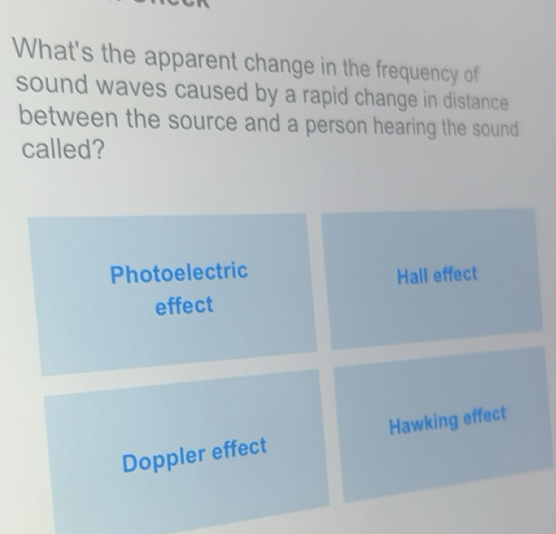Solved: What's the apparent change in the frequency of sound waves ...