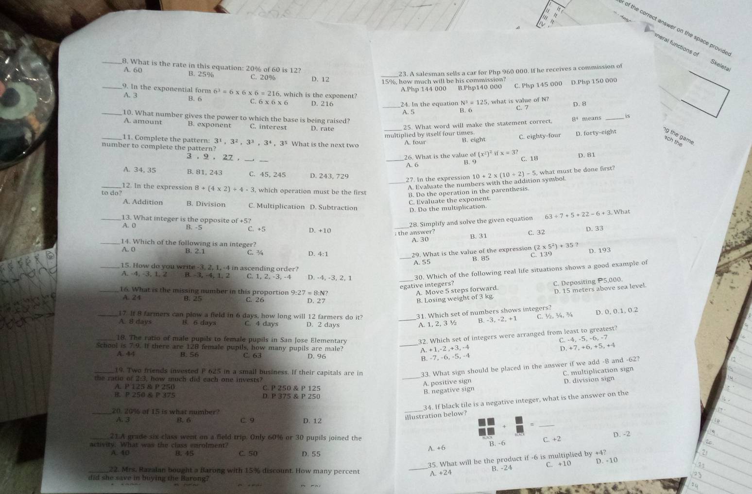 Solved: of the correct answer on the space provide neral functions of ...