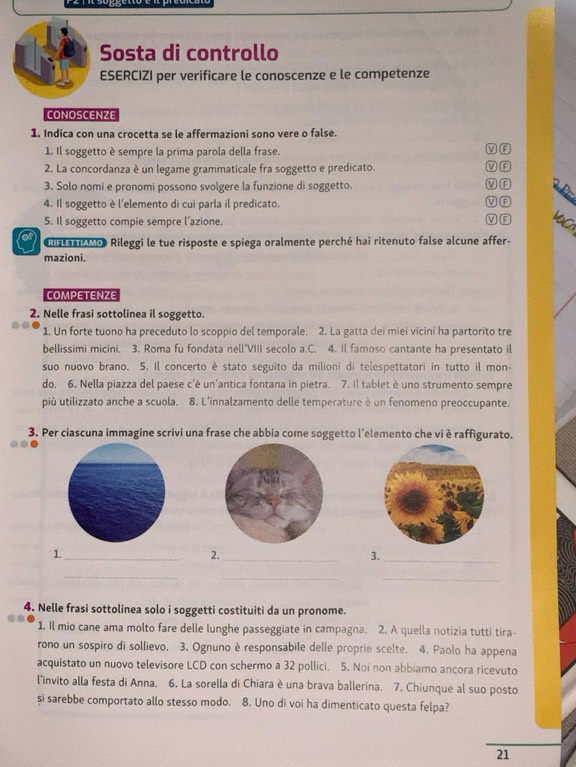 Risolto:Sosta di controllo ESERCIZI per verificare le conoscenze e le ...