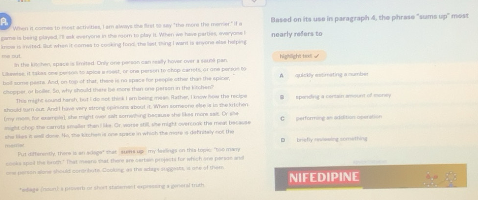 Solved: A When it comes to most activities, I am always the first to ...