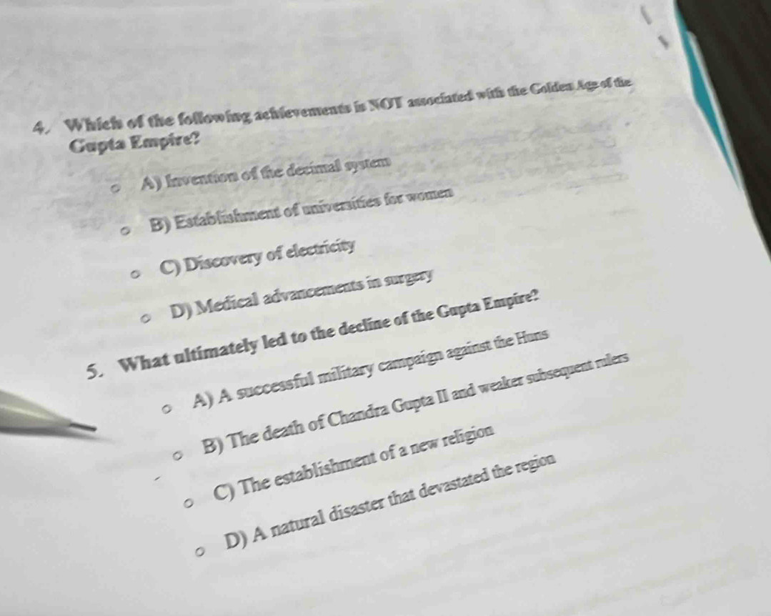 Solved: Which of the following achievements is NOT associated with the ...