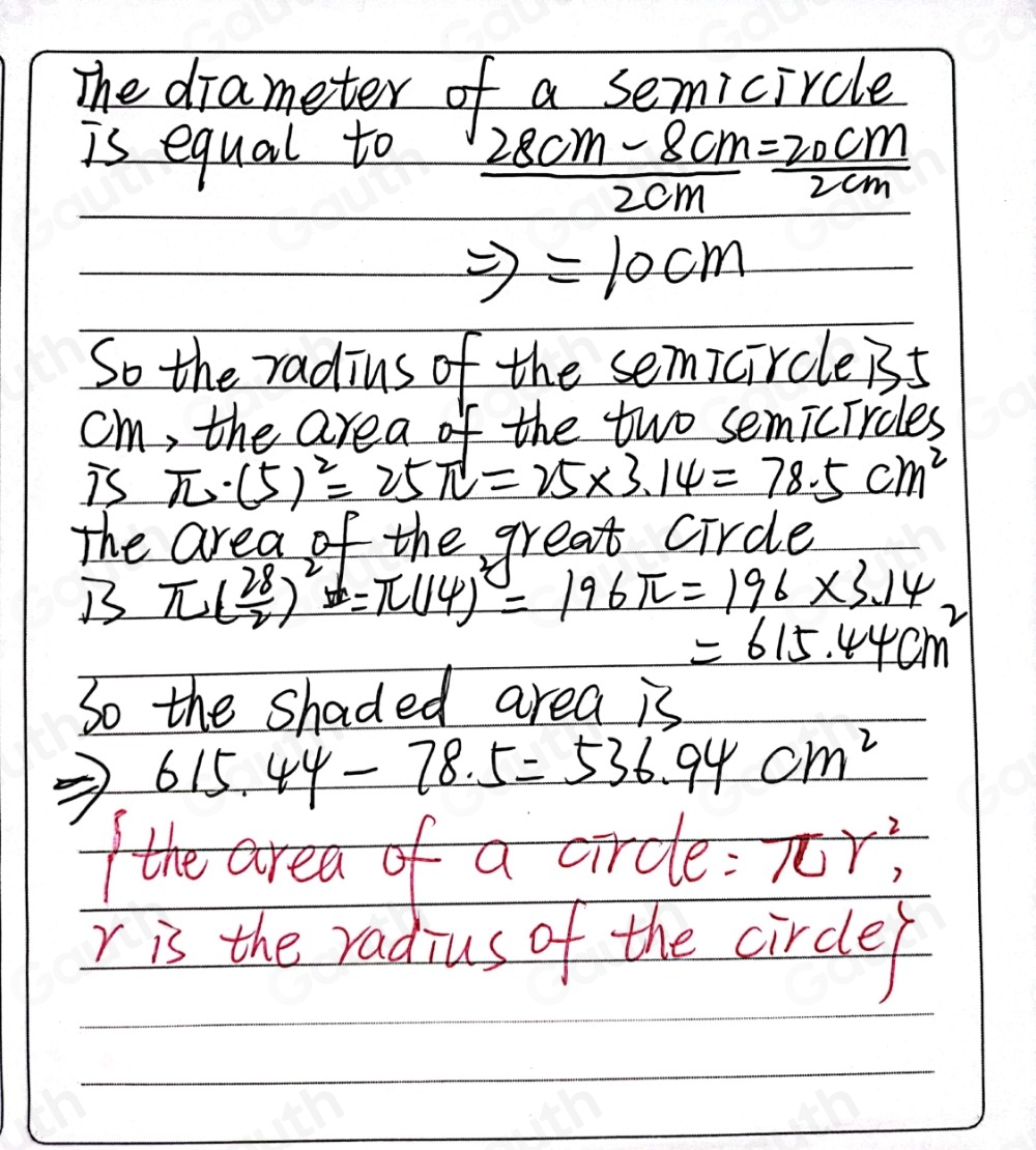 Telah dijawab:The figure shows two identical semicircles enclosed in a ...