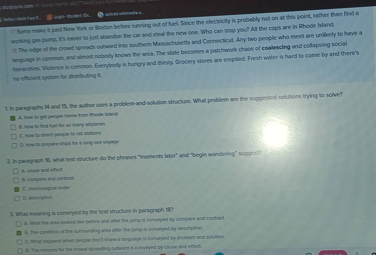 Solved: studysync.com ' assignments/ $86774445 Refiex I Math Fact F ...