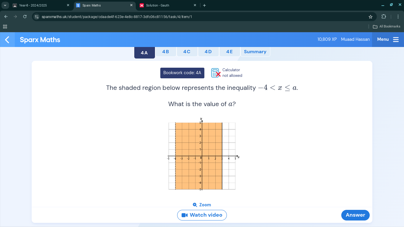 Solved: Year-8 - 2024/2025 Sparx Maths X Solution - Gauth C sparxmaths ...