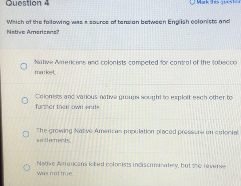 Solved: Mark this questior Which of the following was a source of ...