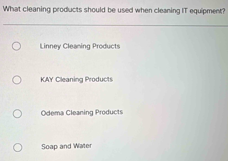 Solved: What cleaning products should be used when cleaning IT ...