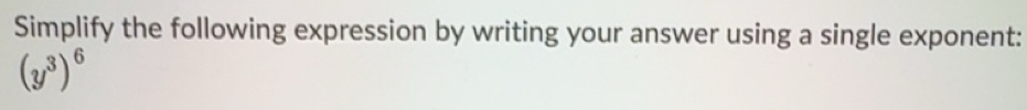 Solved: Simplify the following expression by writing your answer using ...