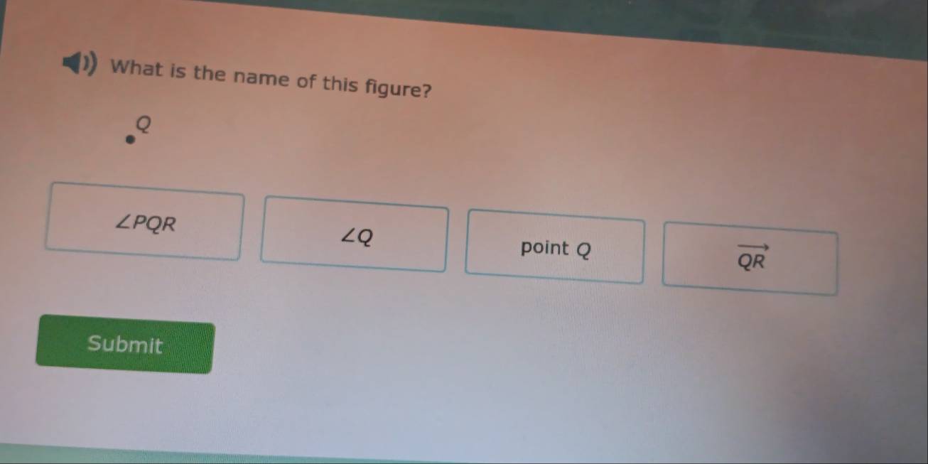 Solved: What is the name of this figure? Q ∠ PQR ∠ Q point Q vector QR ...