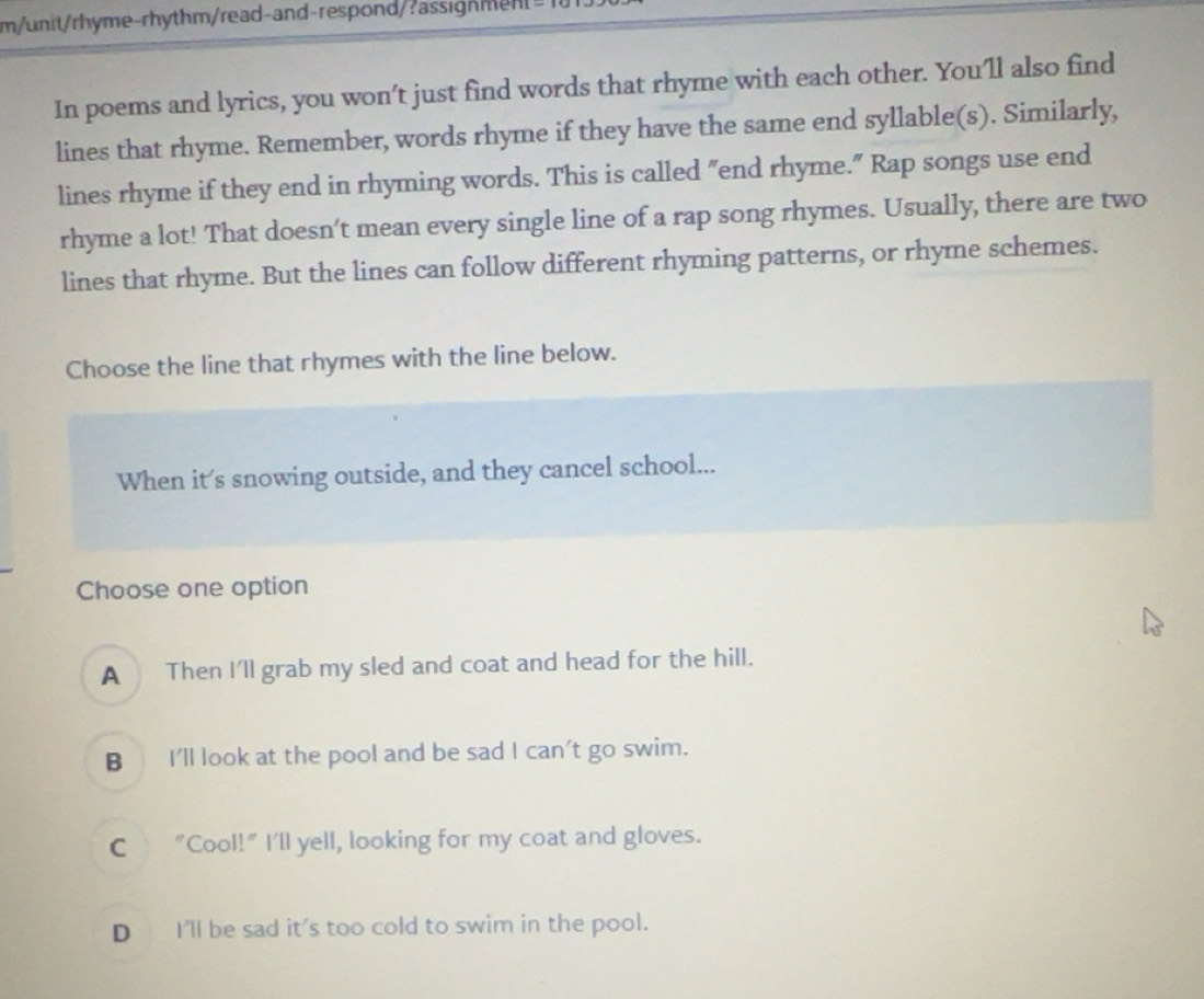 Solved: m/unitrhyme-rhythm/read-and-respond/ assign m In poems and ...