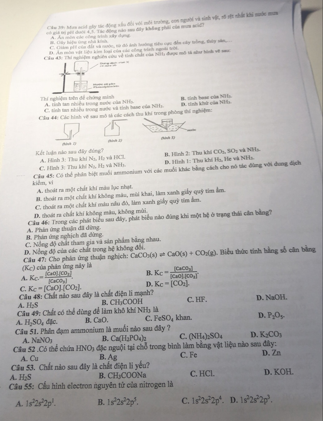 Giải quyết:Mưa acid gây tác động xấu đối với môi trường, con người và ...