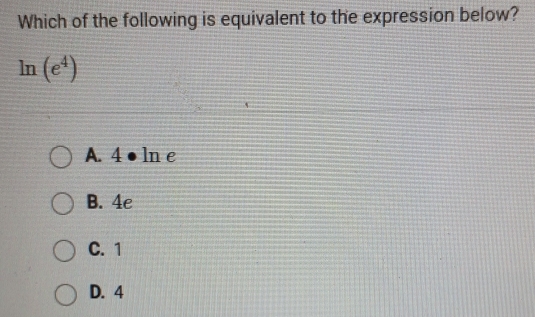 Solved: Which of the following is equivalent to the expression below ...