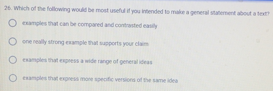 Solved: Which of the following would be most useful if you intended to ...
