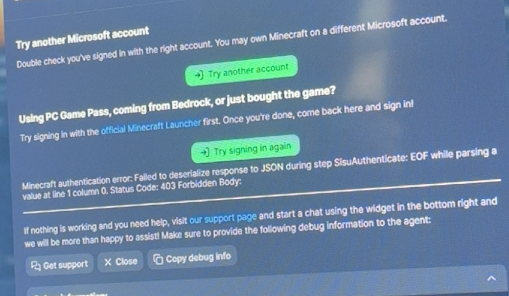 Solved: Try another Microsoft account Double check you've signed in ...