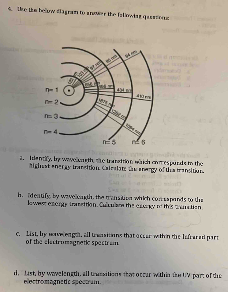 Solved: Use the below diagram to answer the following questions: a ...