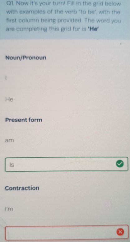 Solved: Now it's your turn! Fill in the grid below with examples of the ...