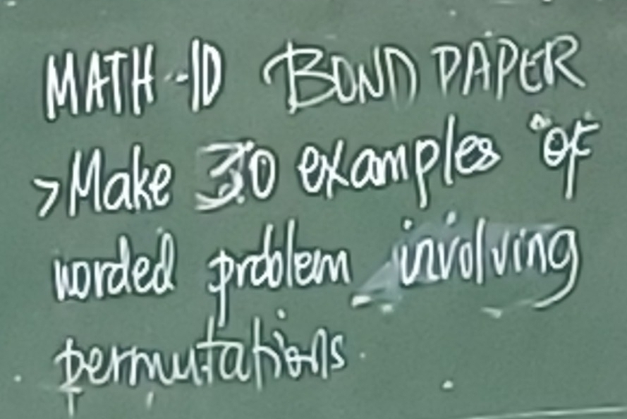 Solved: MATH- 1O BONN PAPER , Make 30 examples of worded problem ...