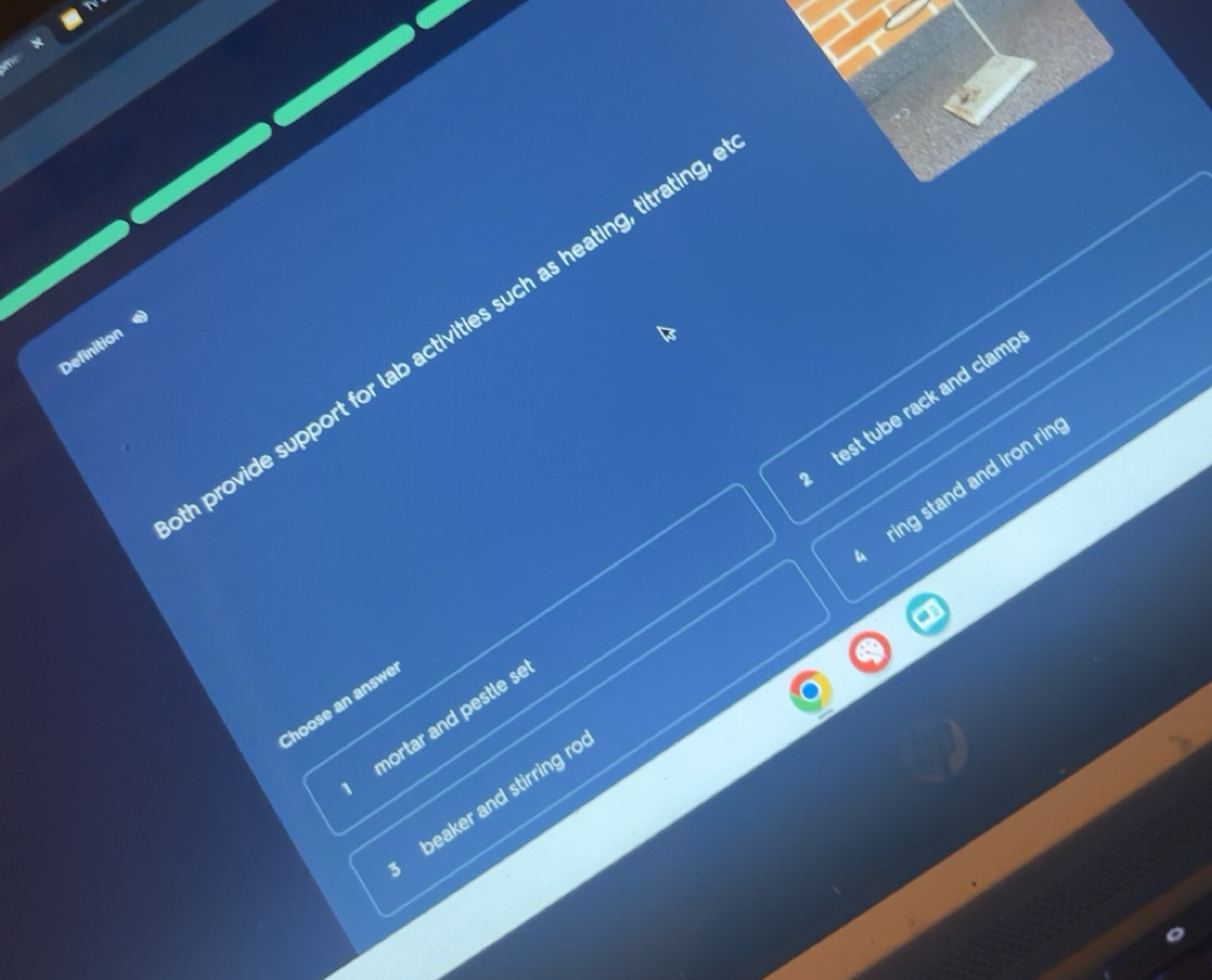 Solved: provide support for lab activities such as heating, titrating ...